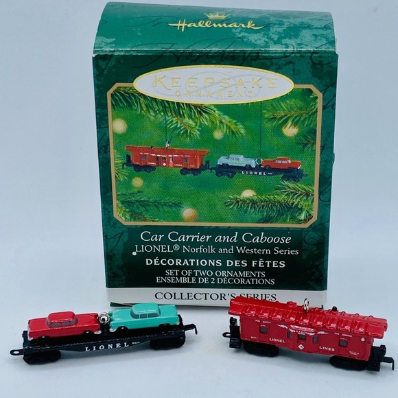 Hallmark | Holiday | Hallmark Car Carrier And Caboose Lionel Norfolk ...